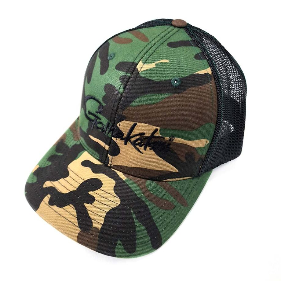 TRUCKER HAT CAMO/BLACK MESH – SPRO Sports Professionals