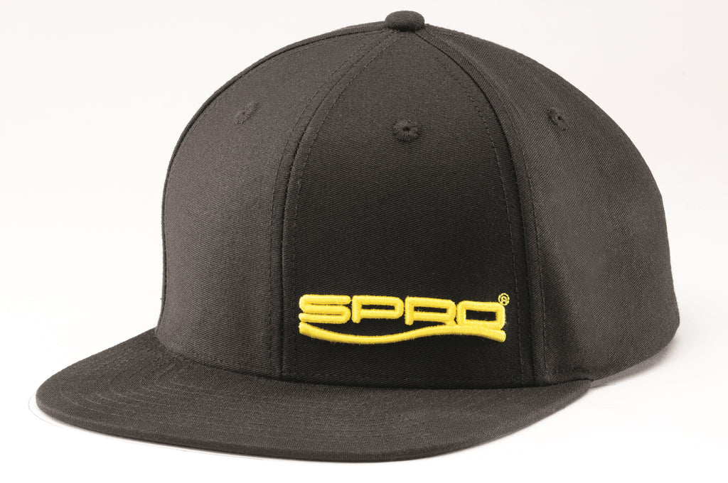 SPRO FLATBILL HAT BLACK YELLOW LOGO – SPRO Sports Professionals